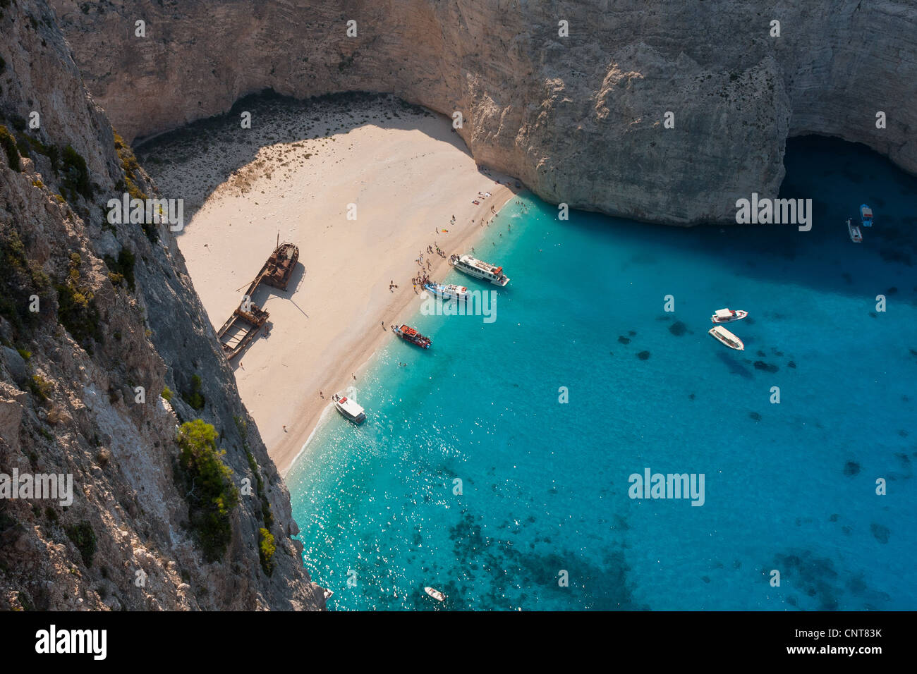 Shipwreck Bay seen from cliff top Stock Photo - Alamy