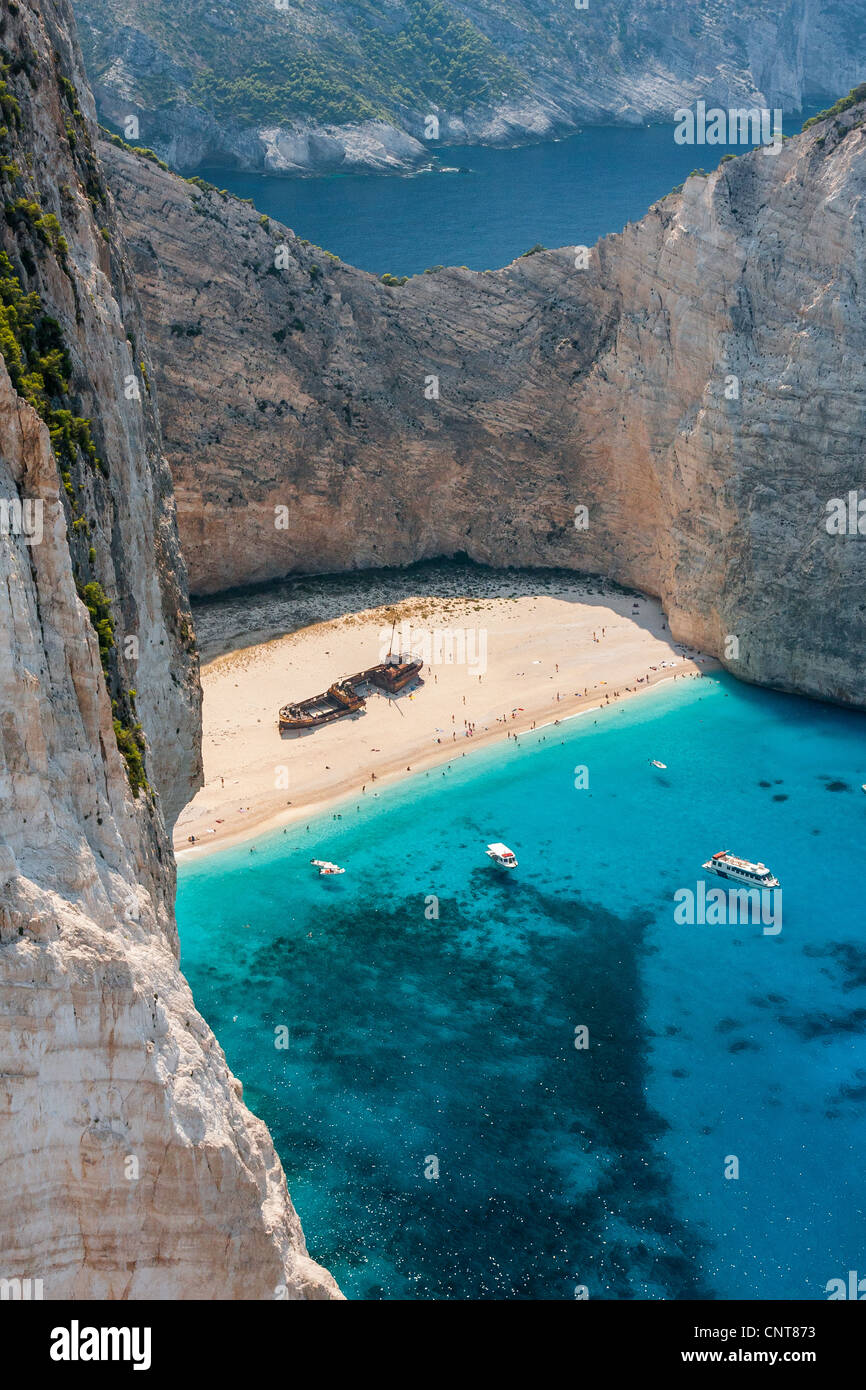 Shipwreck Bay seen from cliff top Stock Photo - Alamy