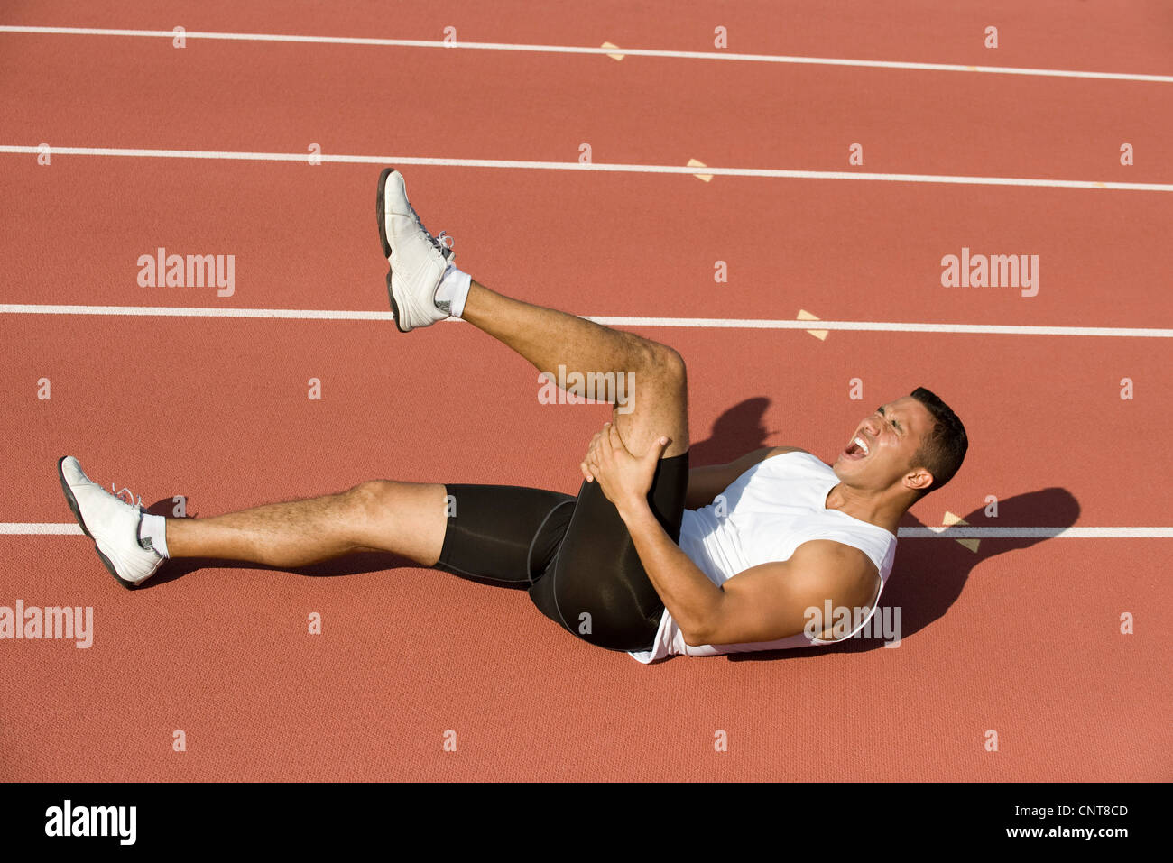 Injured man ground hi-res stock photography and images - Alamy