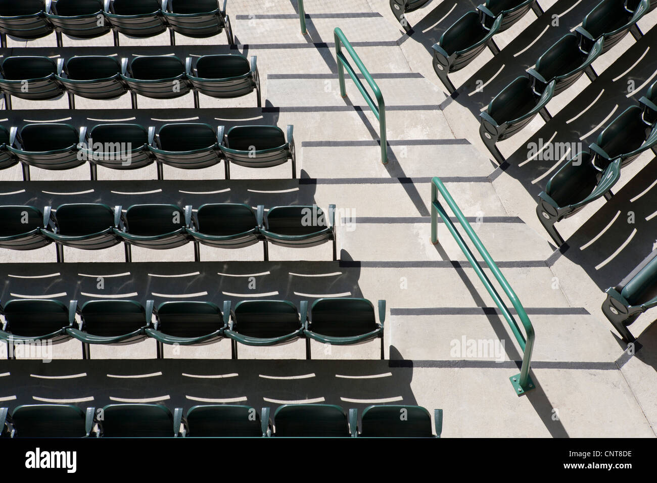 Empty stadium seating, overhead view Stock Photo - Alamy