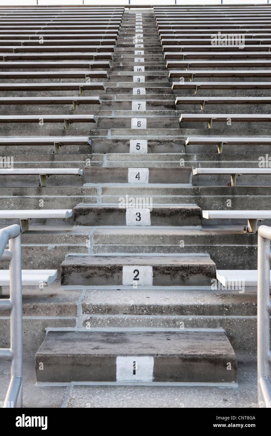 Empty stadium bleachers Stock Photo - Alamy