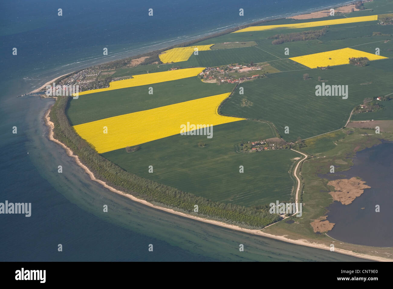aerial view of Poel Island, Germany, Mecklenburg-Western Pomerania ...