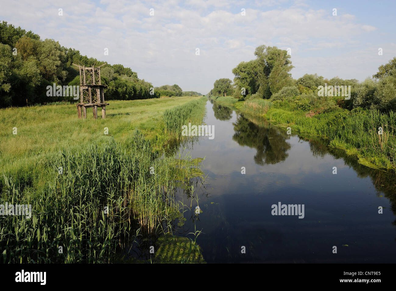 Einser canal at the border between Austria and Hungary, Austria ...
