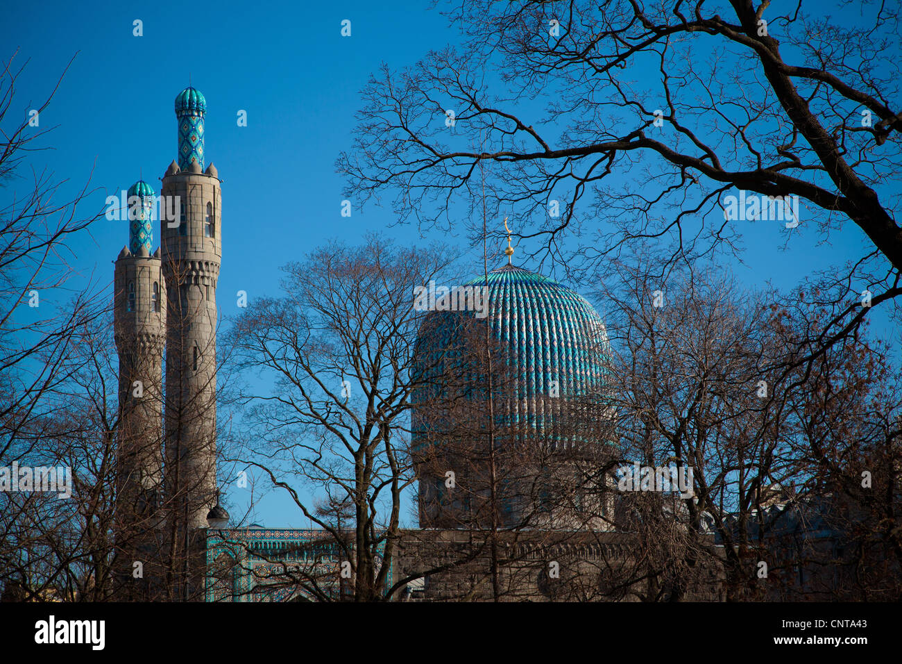Russia, Saint-Petersburg,The Saint Petersburg Mosque,minaret Stock ...