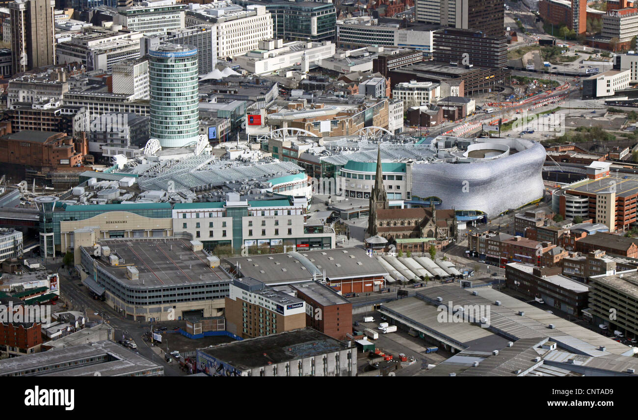 Aerial View Birmingham Bullring Shopping High Resolution Stock ...