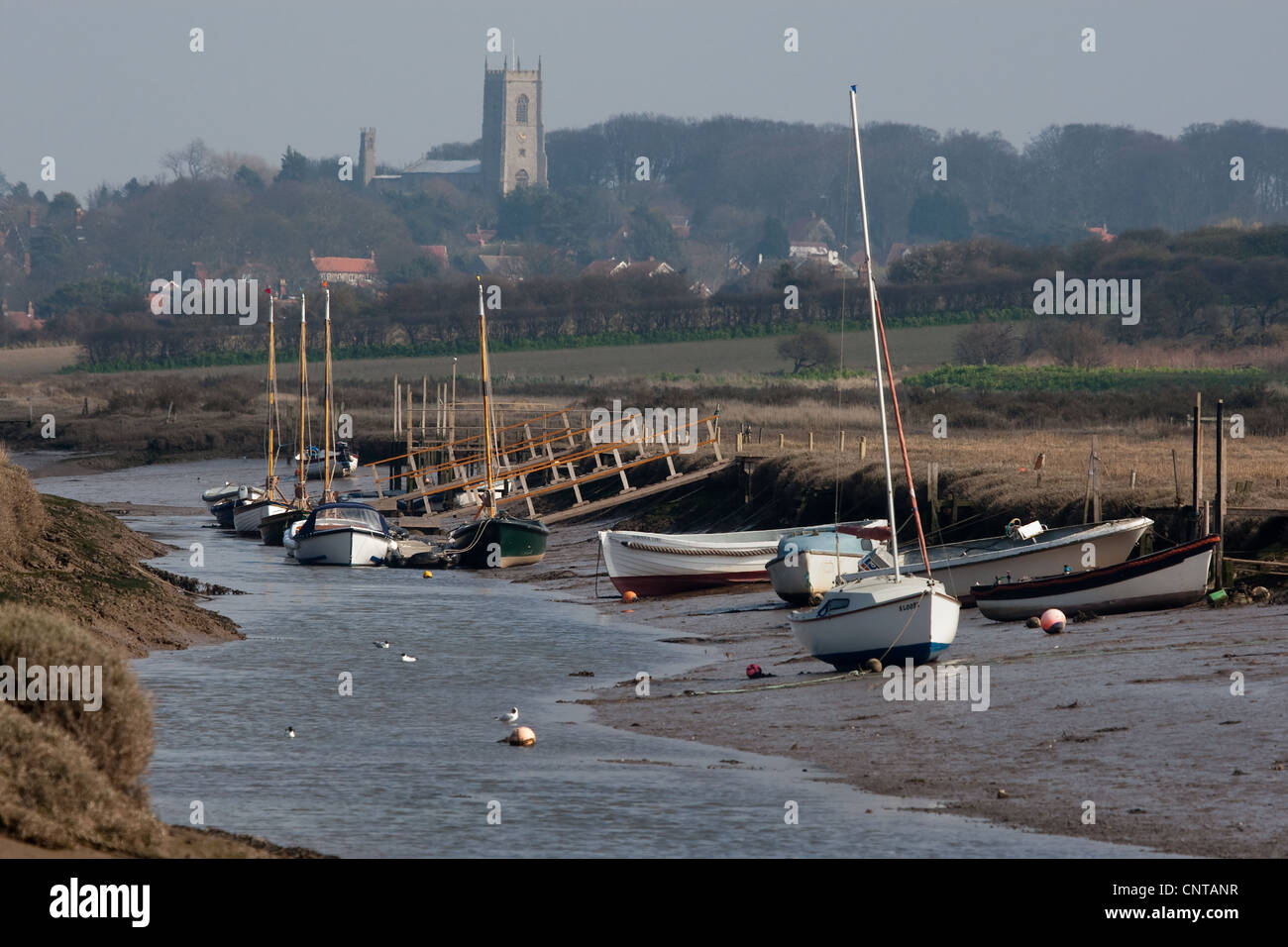 Morston quay norfolk towards blakeney hi-res stock photography and ...
