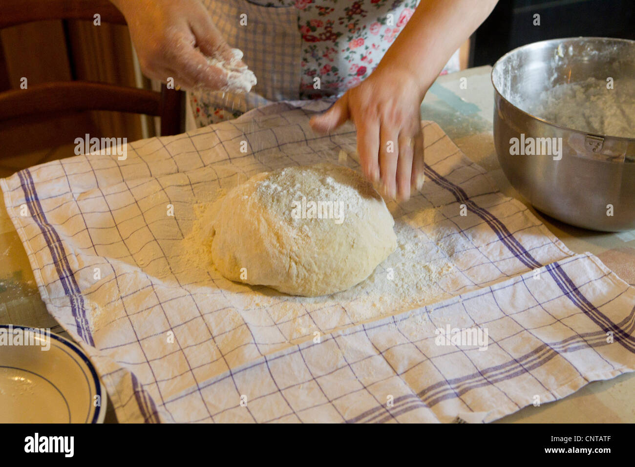 Cropped image hand mixing hi-res stock photography and images - Alamy