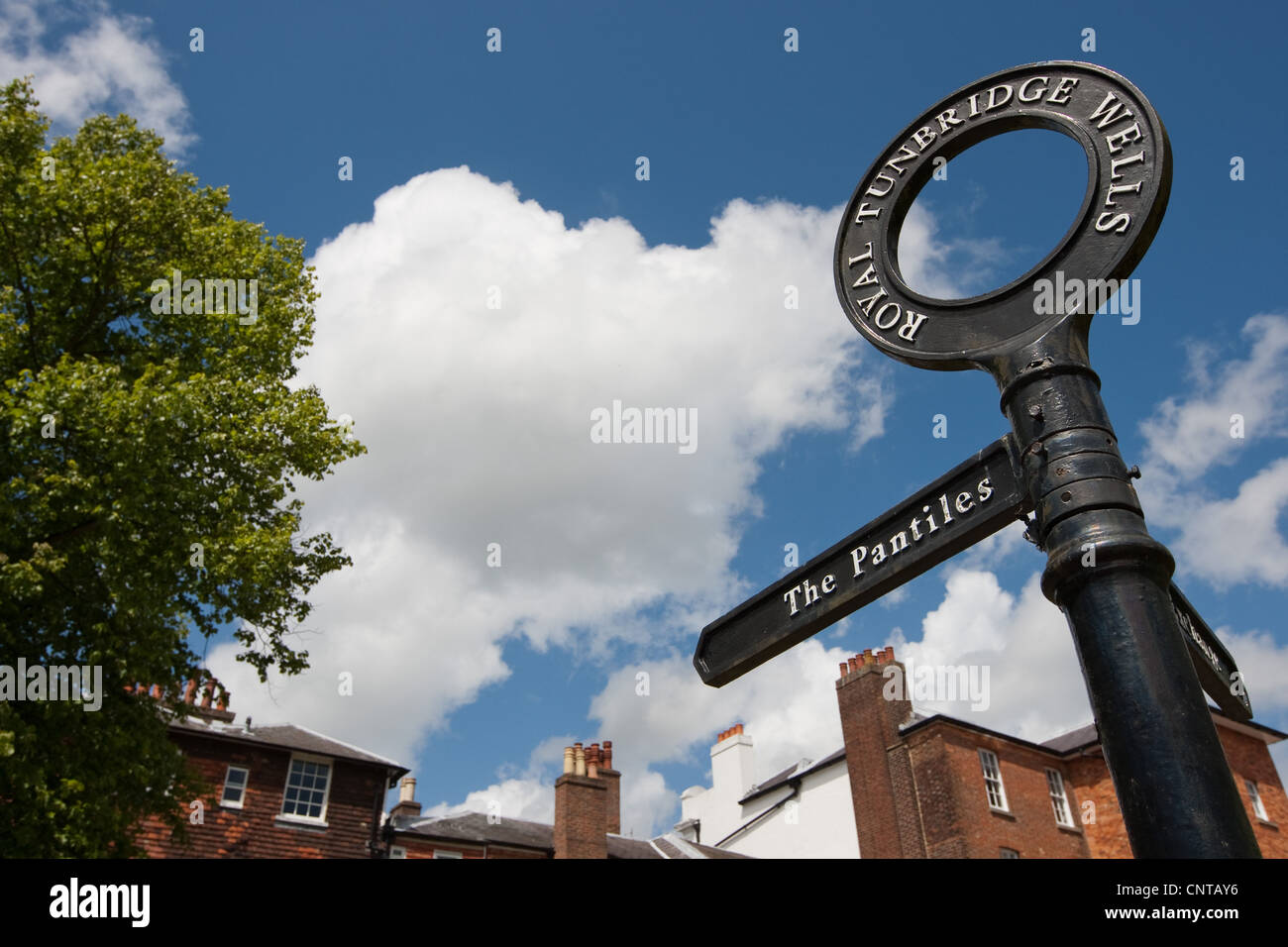 Royal Tunbridge Wells Pantiles Sign Stock Photo - Alamy