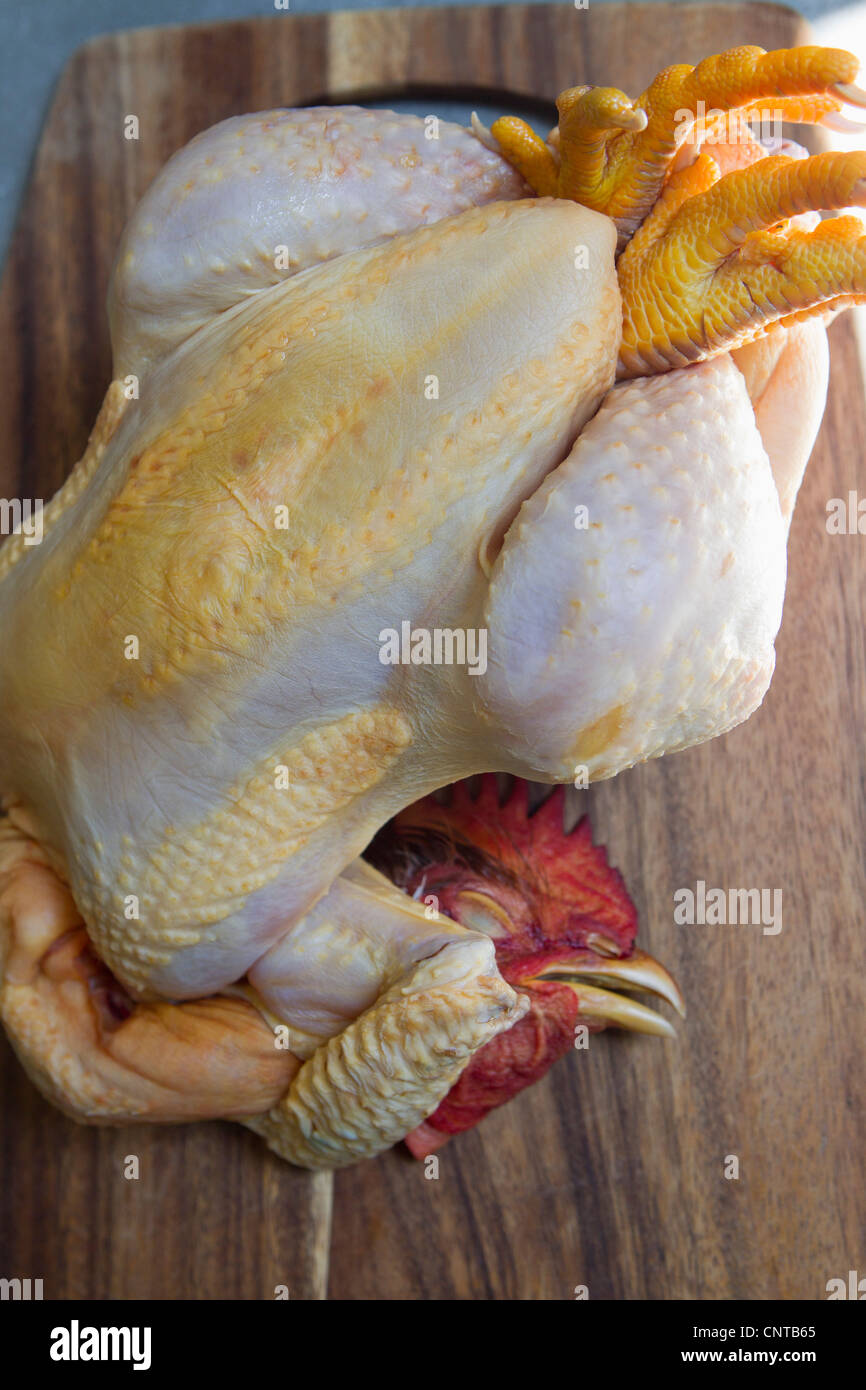 Whole raw chicken Stock Photo - Alamy
