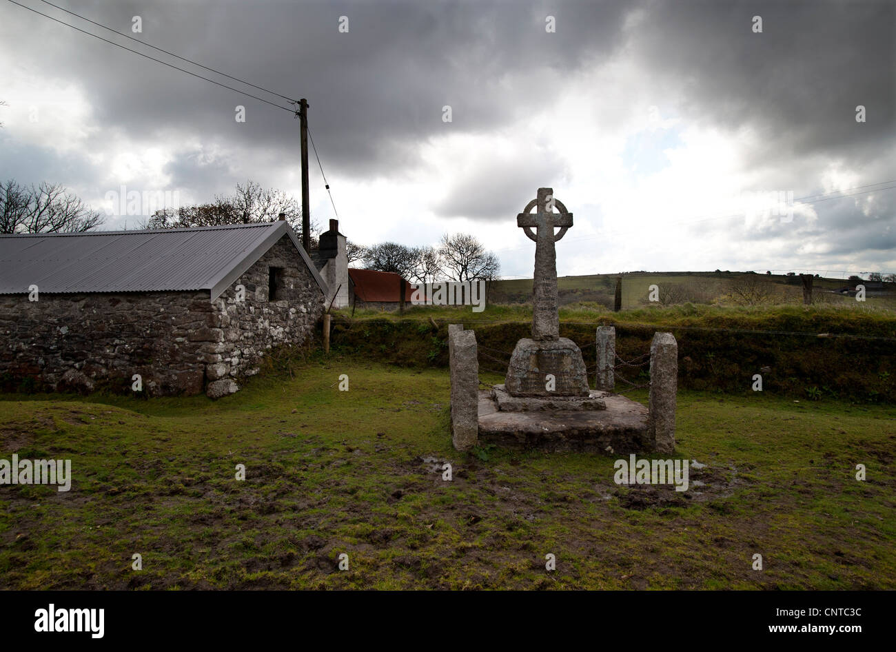 Bodmin Moor, The Hamlet of Temple, Cornwall, England,UK. April 2012 ...