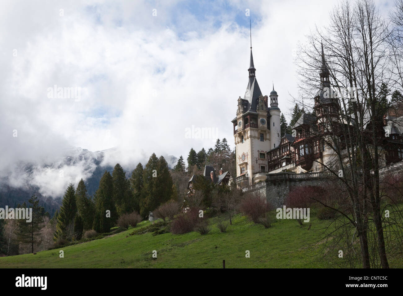 Castle in the Clouds Stock Photo - Alamy