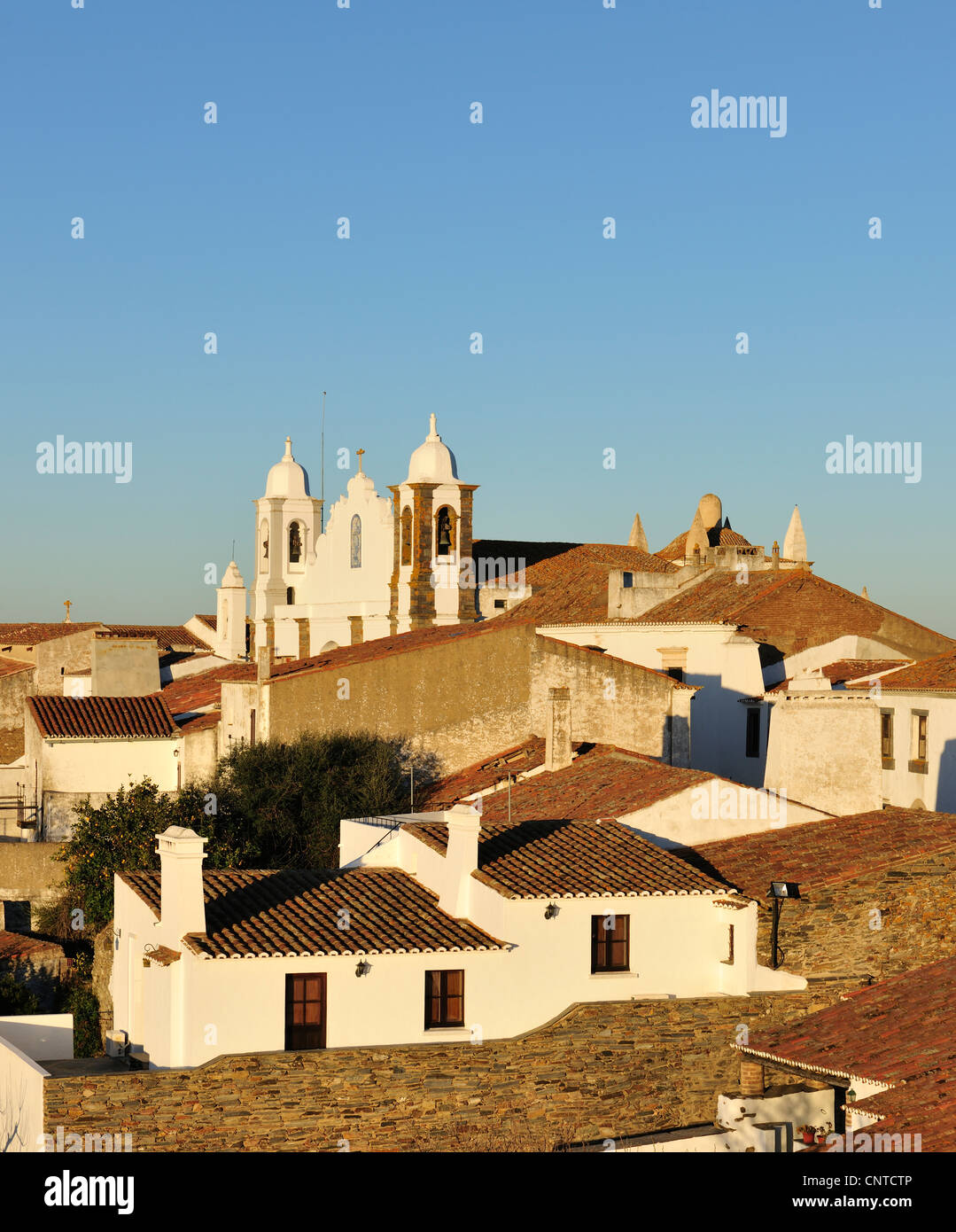 Monsaraz, medieval village at sunset Stock Photo - Alamy