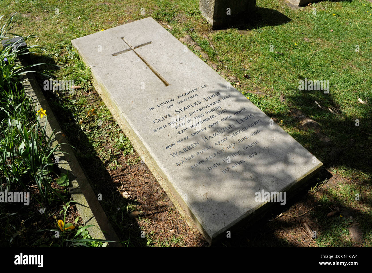 Grave of CS Lewis and his brother WH Lewis at Holy Trinity Church ...