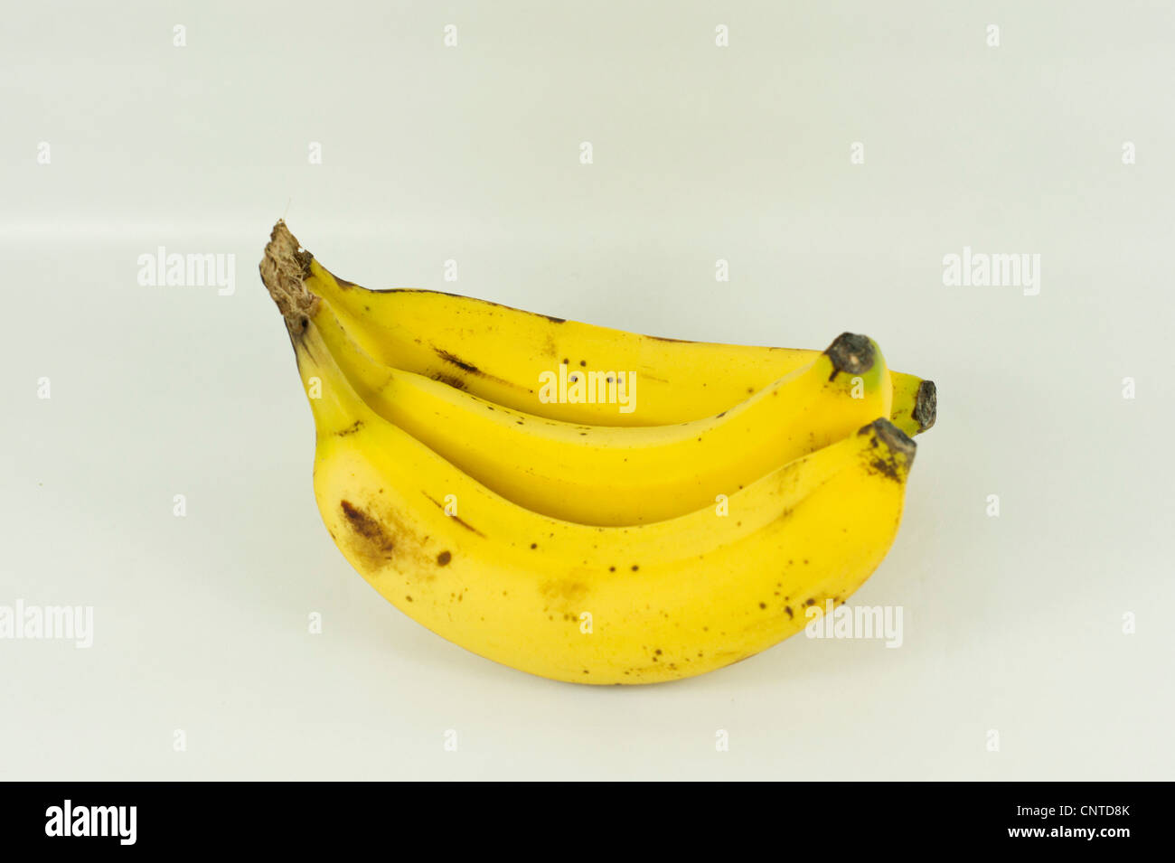 A Bunch of Three Bananas Stock Photo - Alamy