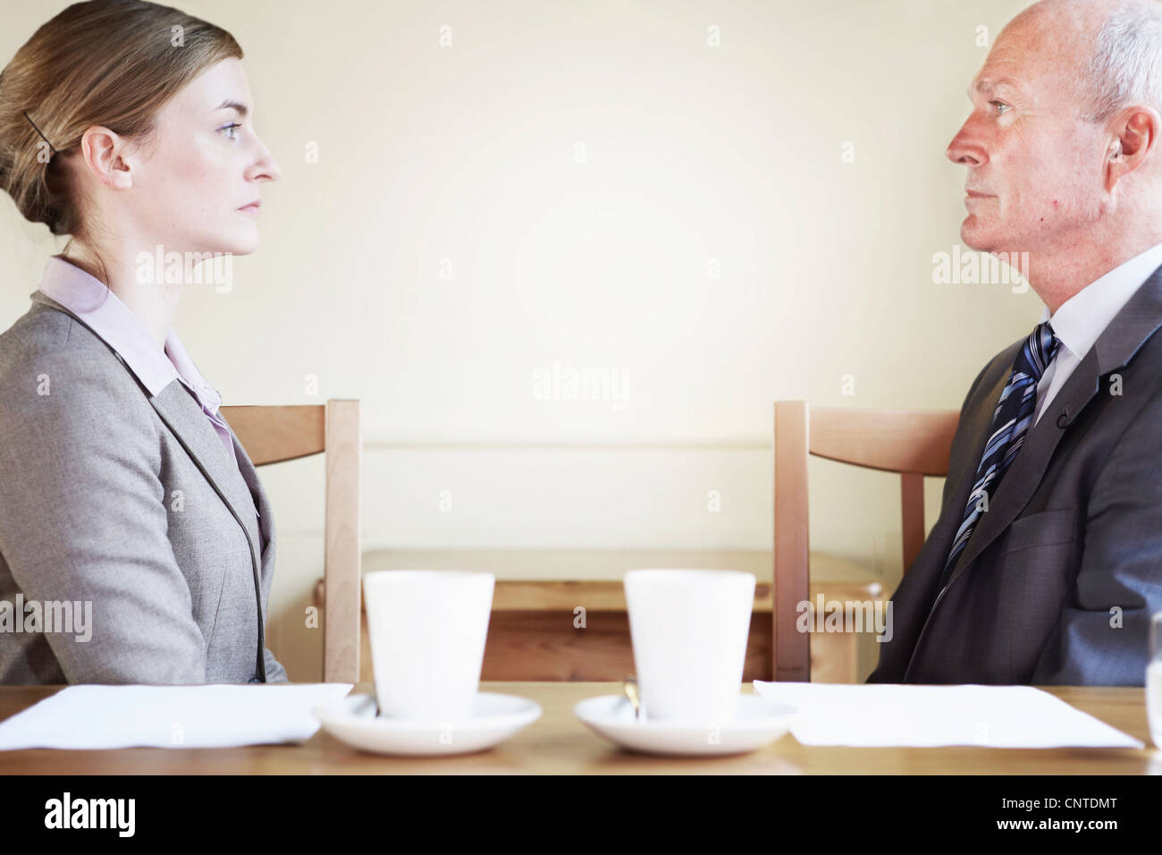 Profile view businessman cafe hi-res stock photography and images - Alamy