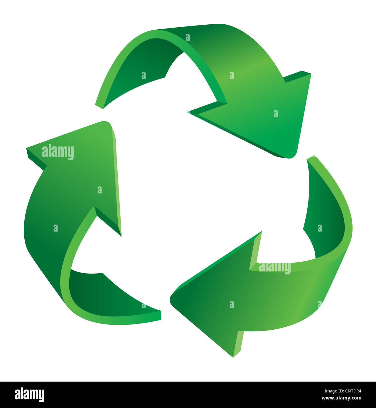 Triangular recycling symbol. Illustration on white background Stock ...