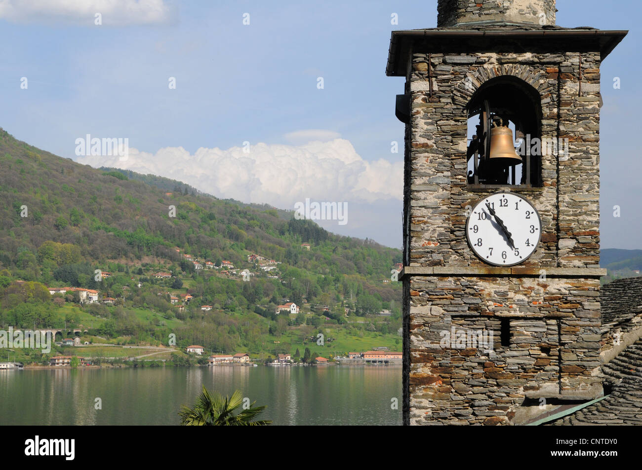 Church tower of ronco village hi-res stock photography and images - Alamy