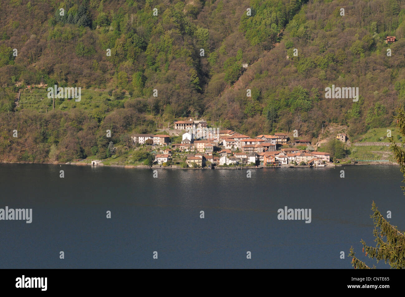 panorama on the Ronco Village Stock Photo - Alamy