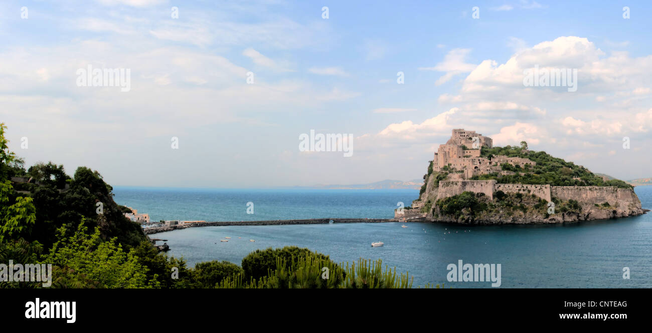 The Aragonese Castle was built on a rock near the island in 474 BC, by ...