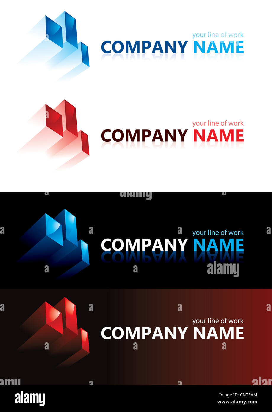 Company name. Design elements. Illustration Stock Photo - Alamy