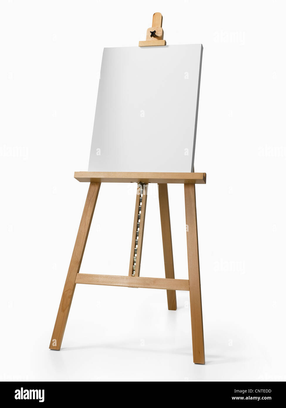 Empty wooden easel Stock Photo - Alamy