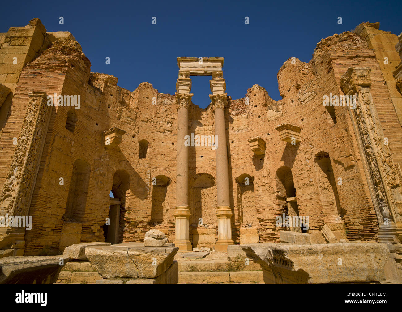 Leptis Magna Roman Site, Libya Stock Photo - Alamy