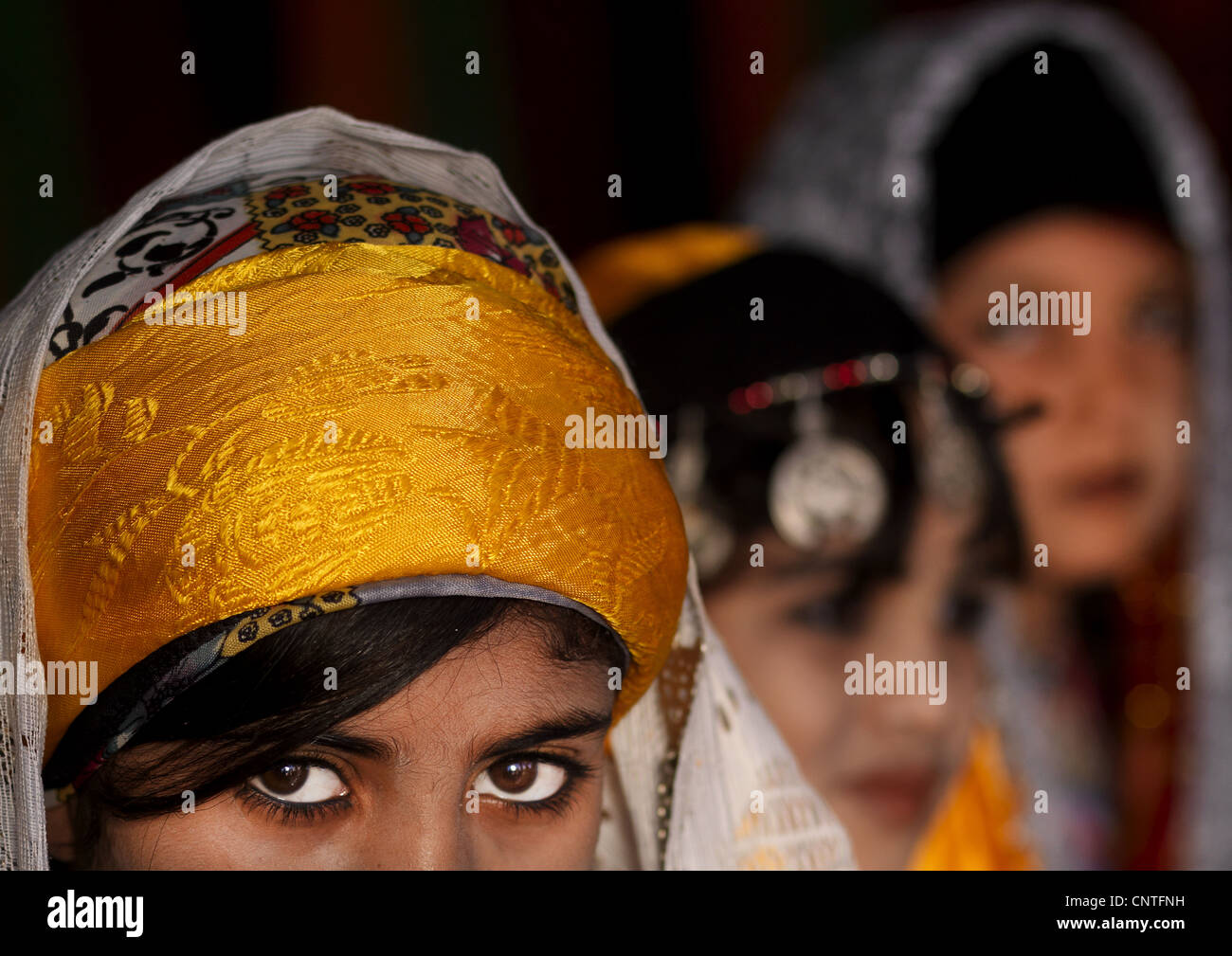 Girl from Ghadames in traditional tuareg clothes, Libya Stock Photo - Alamy
