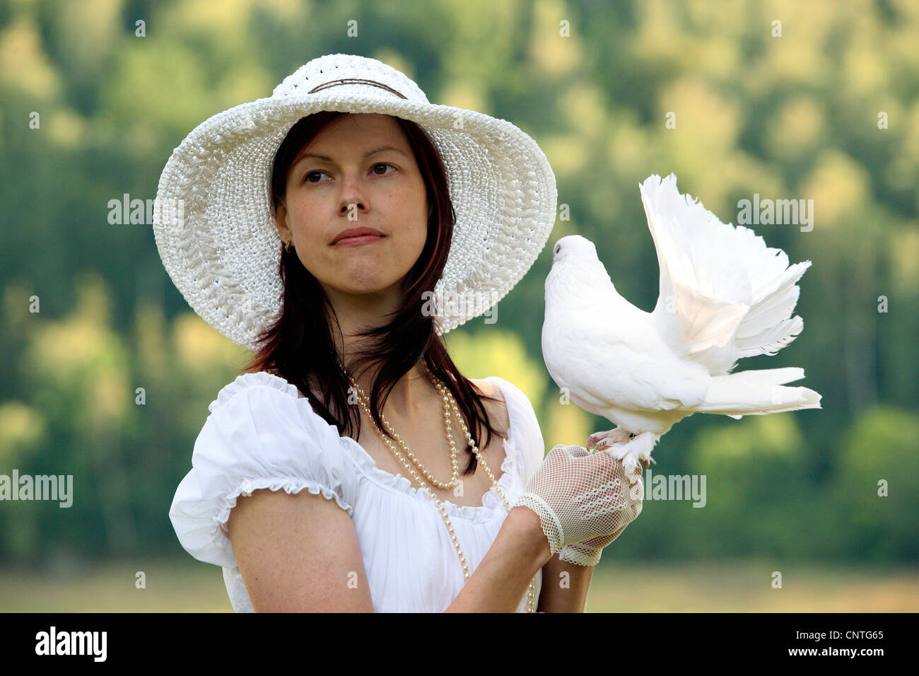White woman skirt hi-res stock photography and images - Alamy