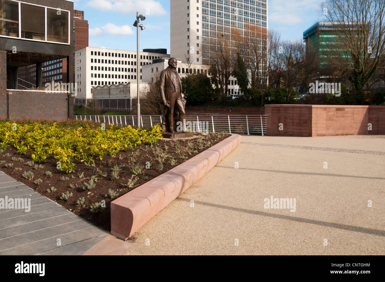Statue of George Brotherton, Salford's first MP, New Bailey Street ...
