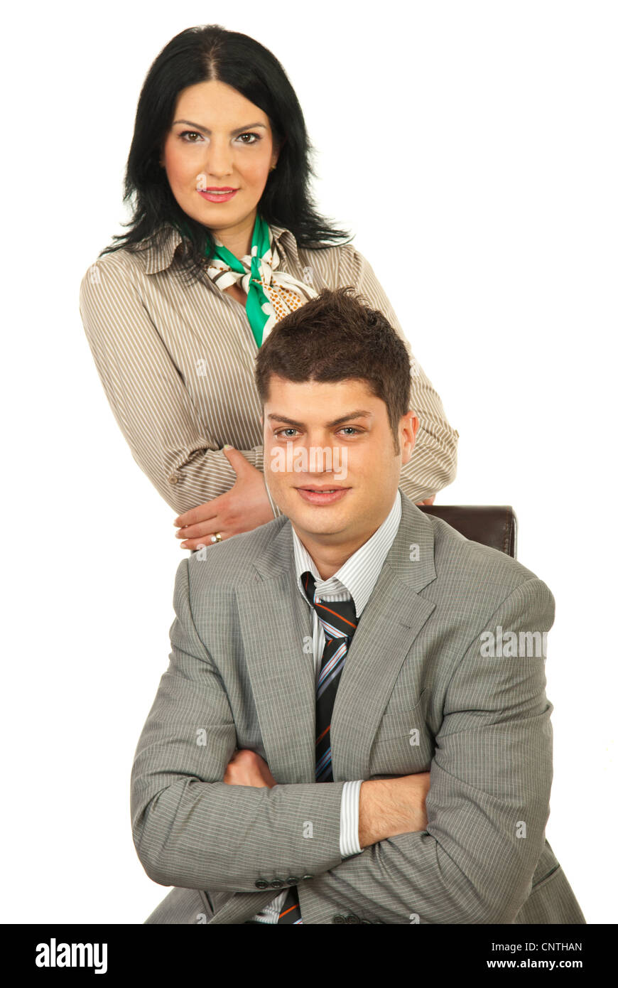 Elegant secretary sitting on chair hi-res stock photography and images ...