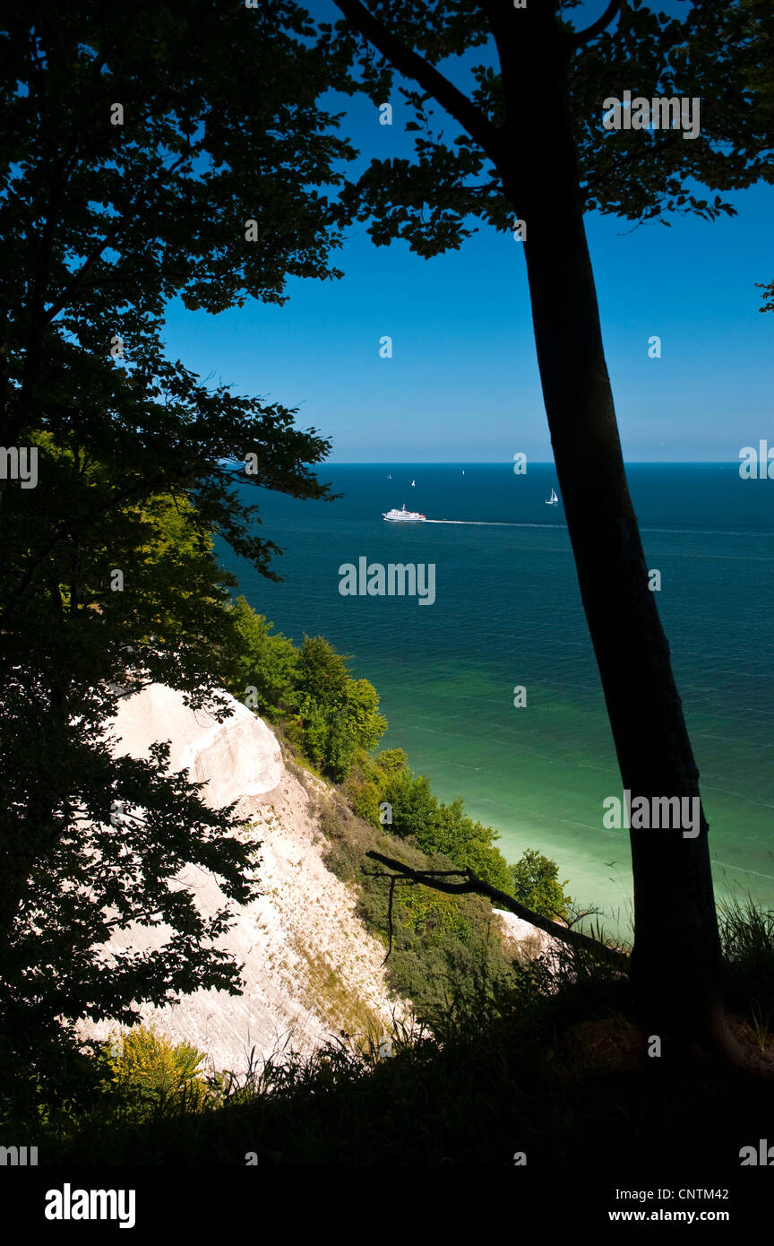 view on the chalk cliffs, Germany, Mecklenburg-Western Pomerania ...
