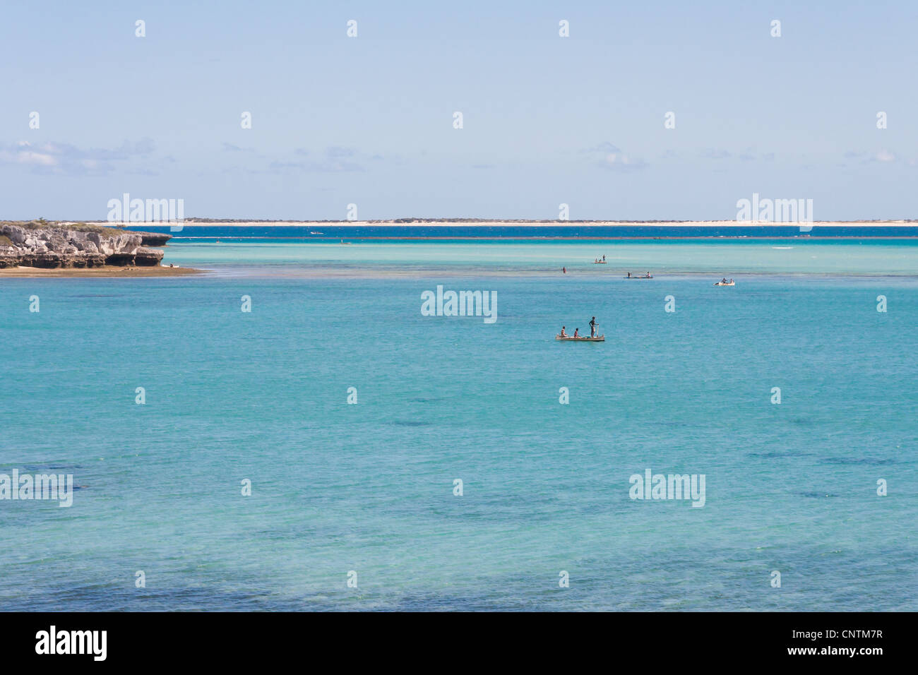 Seascape on the lagoon of Andavadoaka, southwestern Madagascar Stock ...
