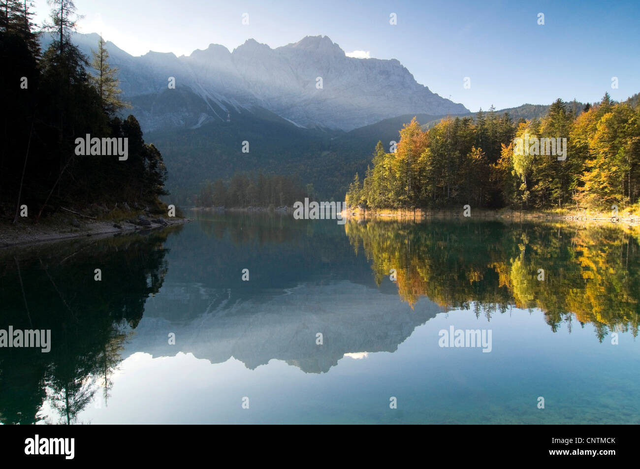 Lake Eib, Eibsee, Germany, Bavaria, Garmisch-Partenkirchen Stock Photo ...