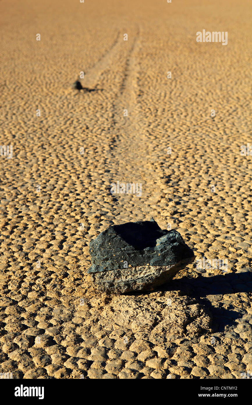 The Sliding Rocks of Racetrack Playa, USA, California, Death Valley ...