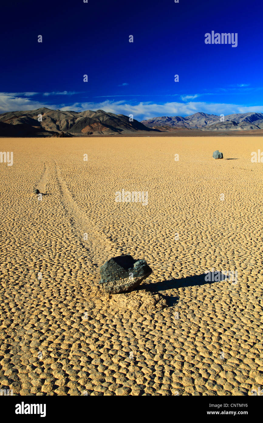 The Sliding Rocks of Racetrack Playa, USA, California, Death Valley ...