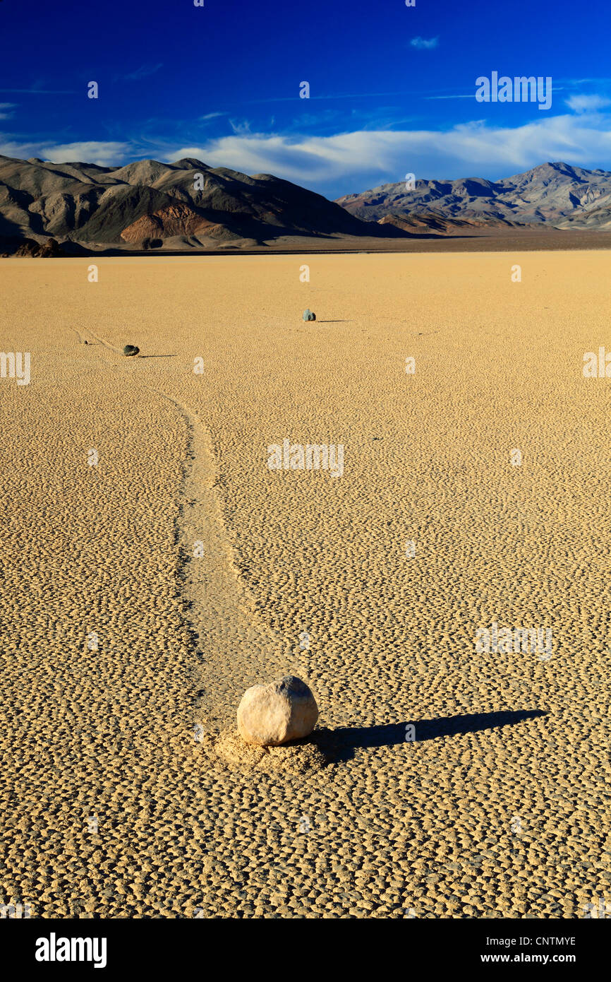 The Sliding Rocks of Racetrack Playa, USA, California, Death Valley ...