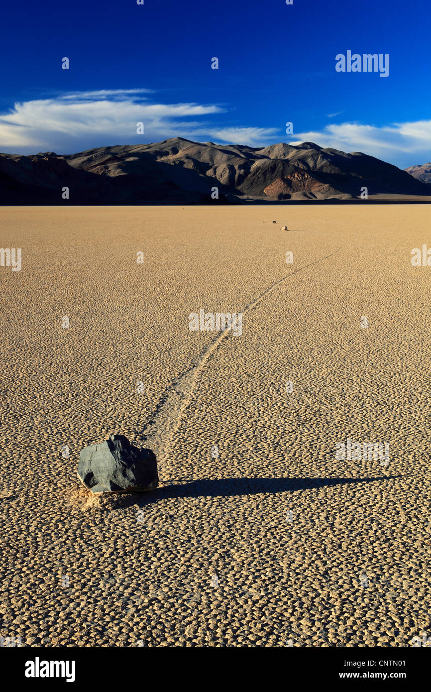 The Sliding Rocks of Racetrack Playa, USA, California, Death Valley ...