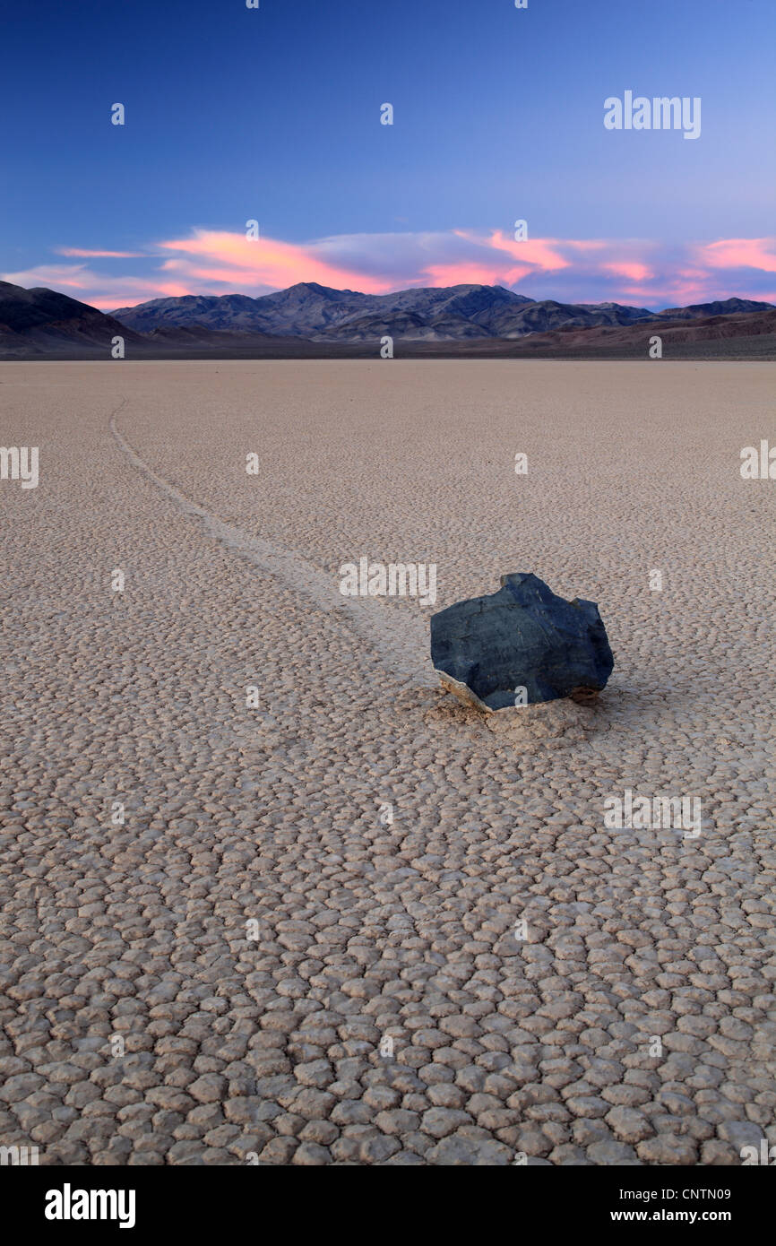 The Sliding Rocks of Racetrack Playa, USA, California, Death Valley ...
