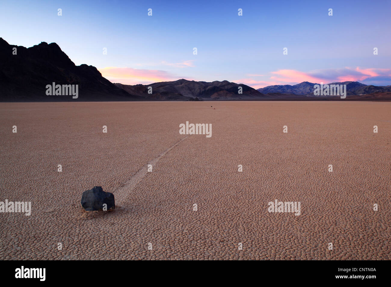 The Sliding Rocks of Racetrack Playa, USA, California, Death Valley ...