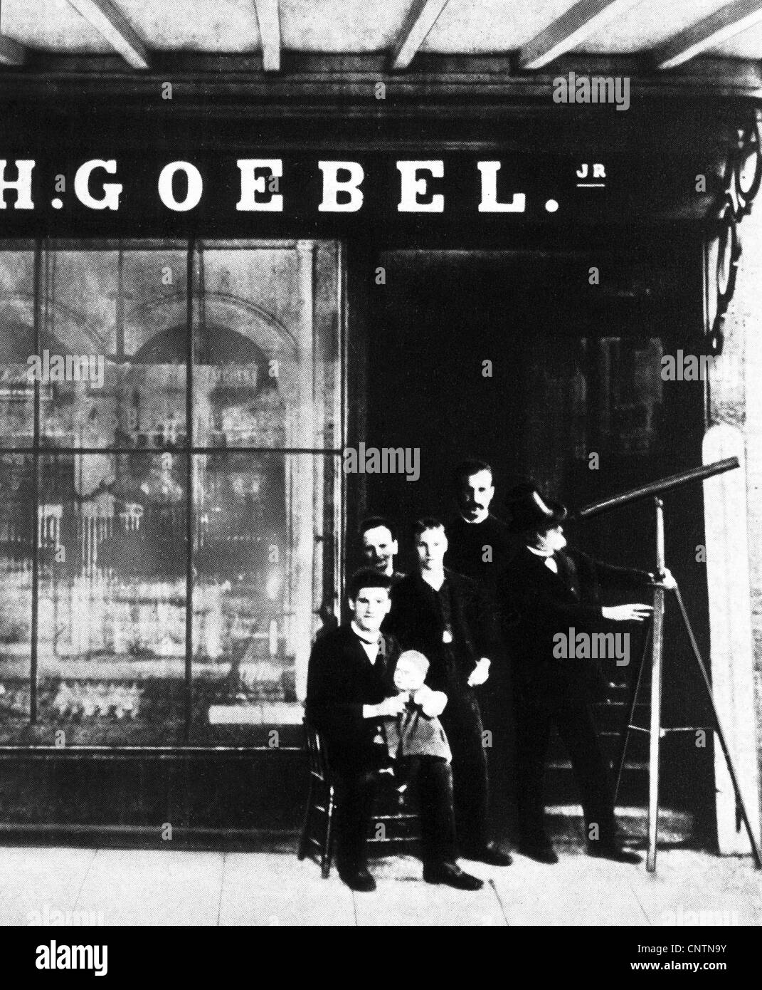 Goebel, Heinrich, 20.4.1818 - 4.12.1893, German precision mechanic ...