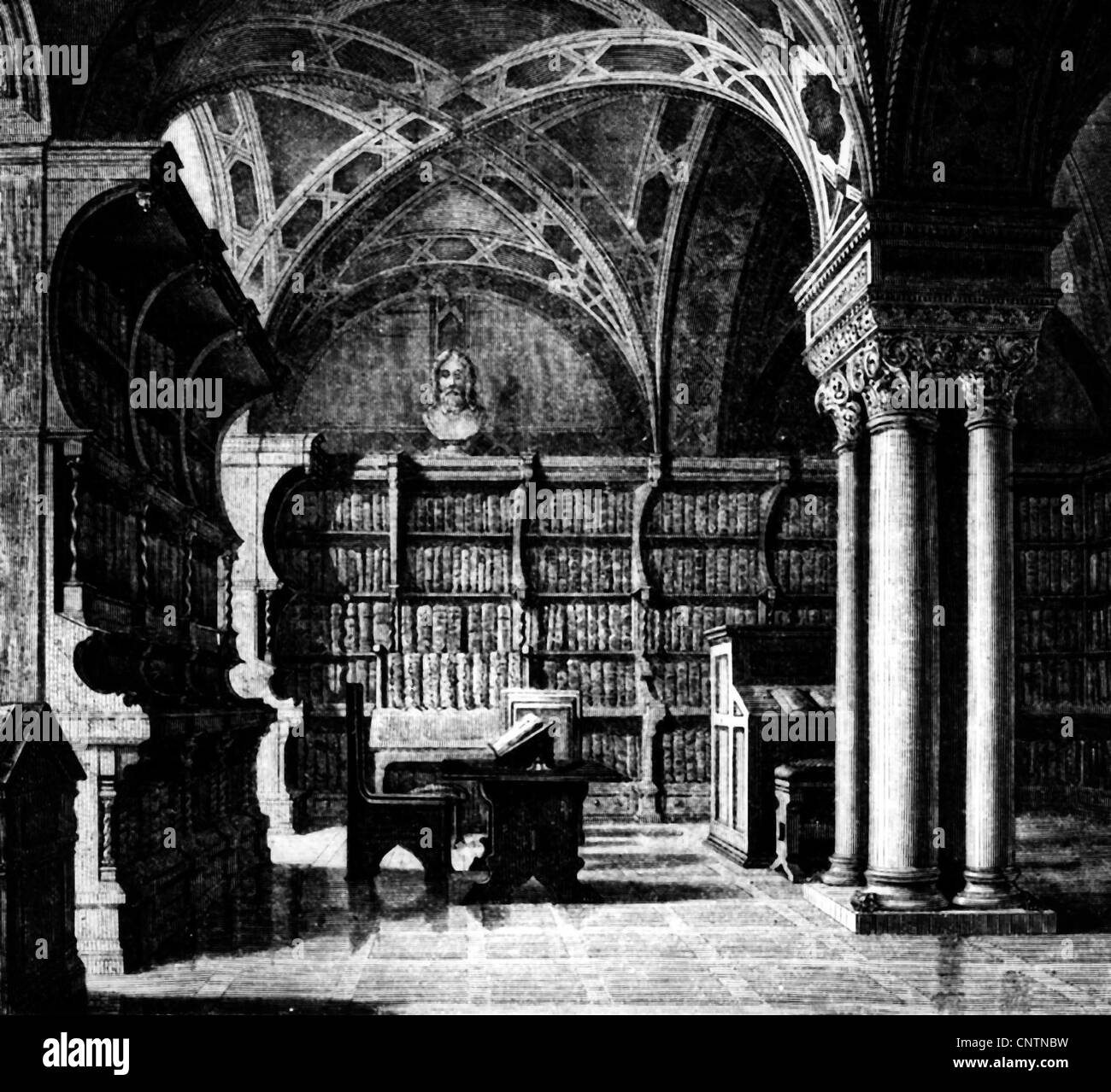 libraries, National Library of Russia, St. Petersburg, hall of early ...