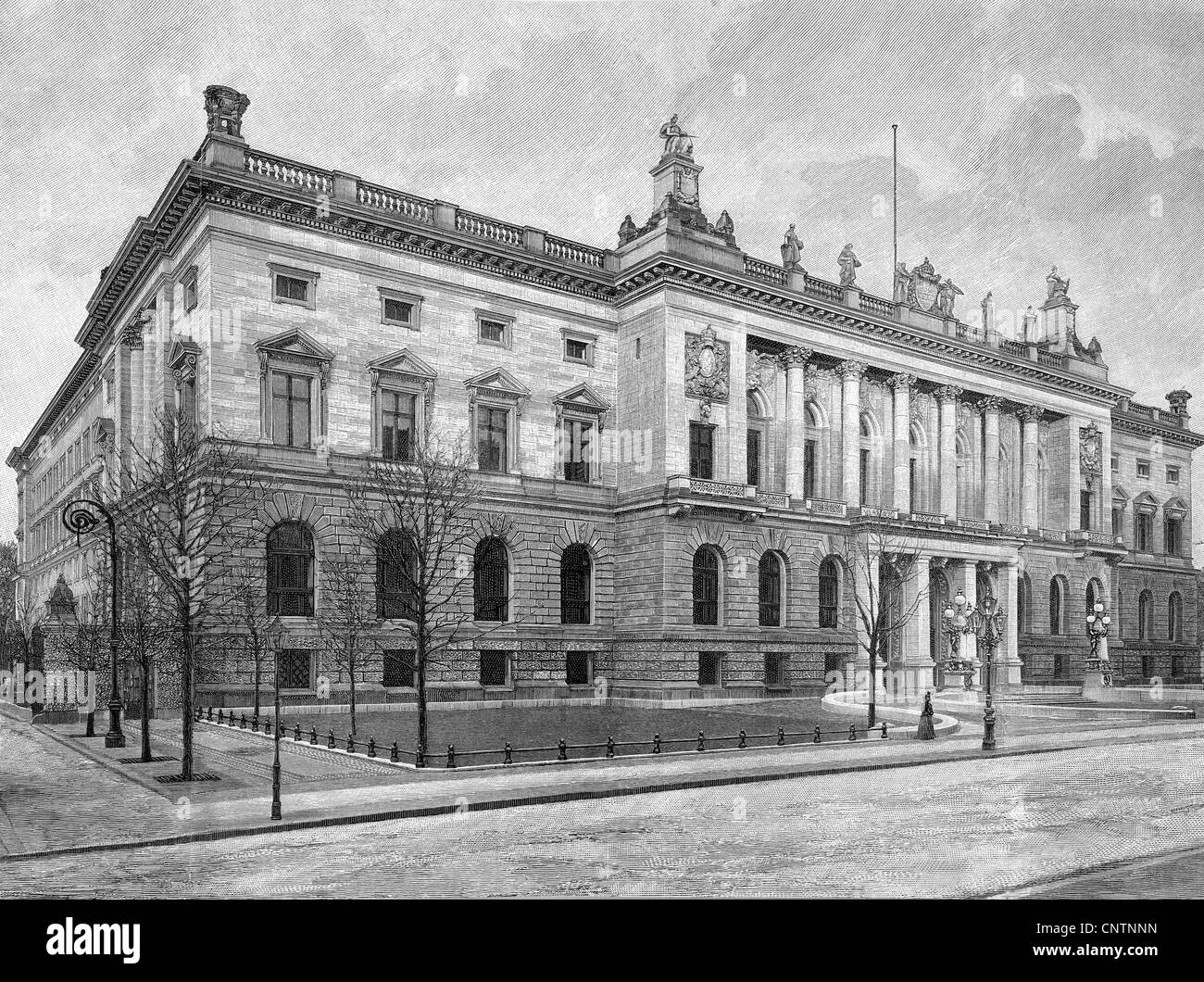19th century prussian architecture Black and White Stock Photos ...