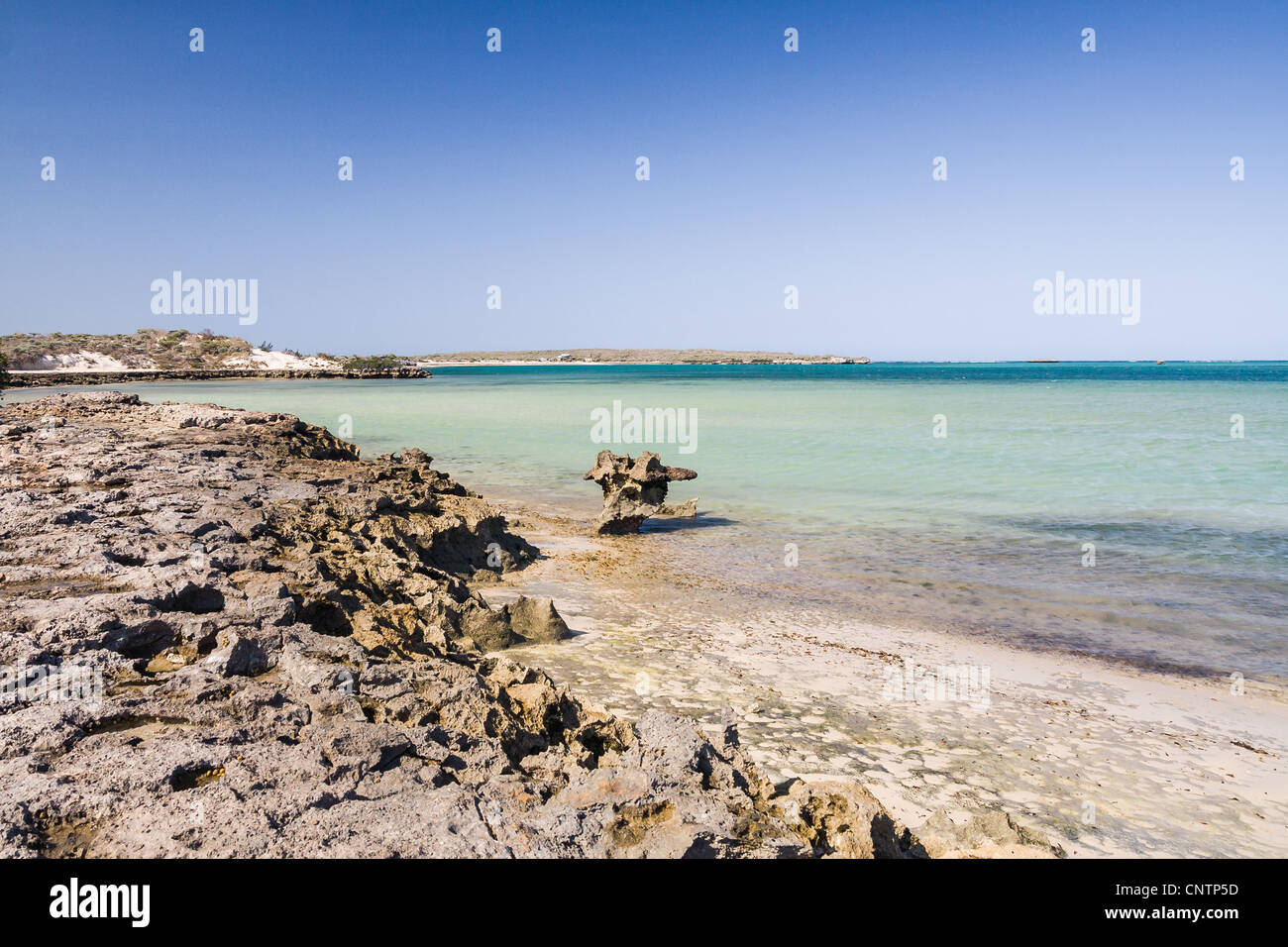 Seascape on the lagoon of Andavadoaka, southwestern Madagascar Stock ...
