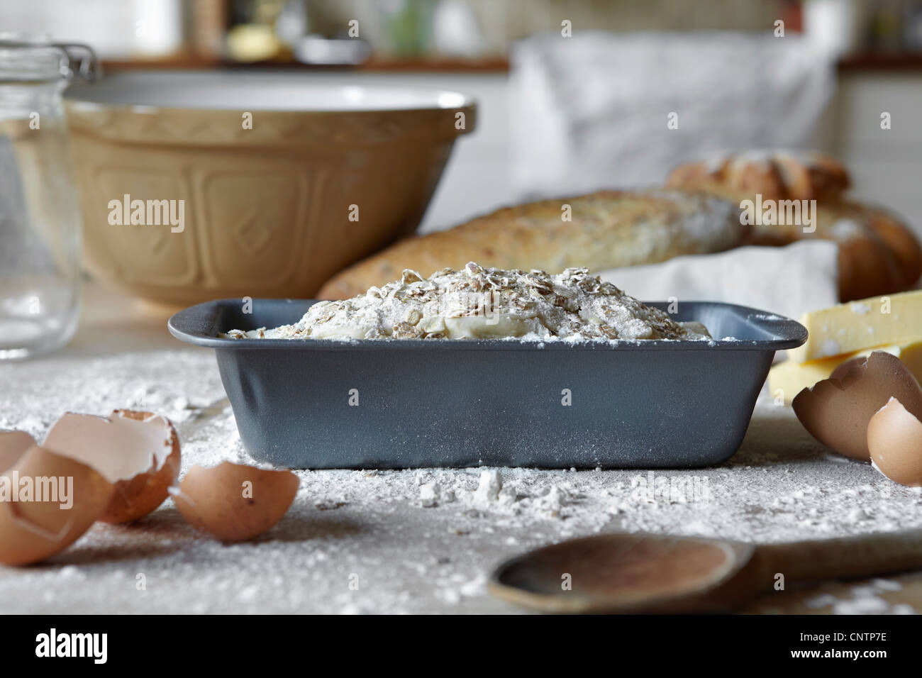 Kitchen messy worktop hi-res stock photography and images - Alamy