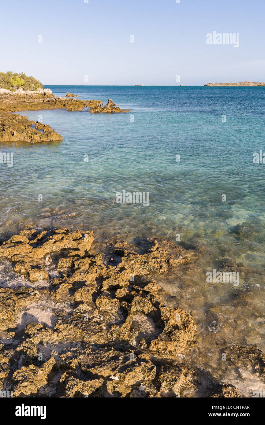 Seascape on the lagoon of Andavadoaka, southwestern Madagascar Stock ...
