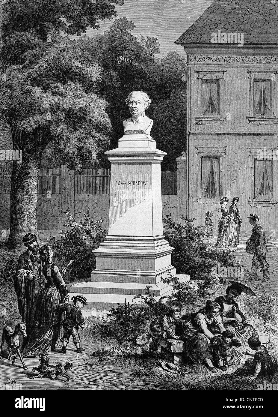 Schadow Monument in Duesseldorf, North Rhine-Westphalia, Germany ...