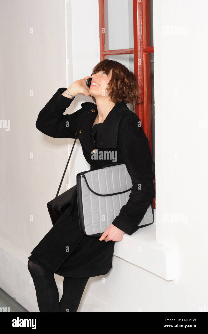 Lady Answering The Phone High Resolution Stock Photography and Images ...