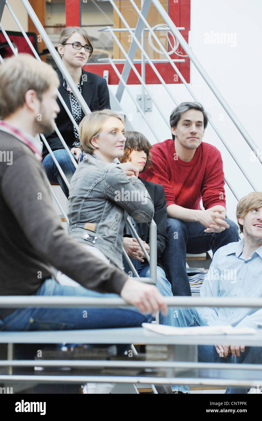 Business people sitting in office Stock Photo - Alamy