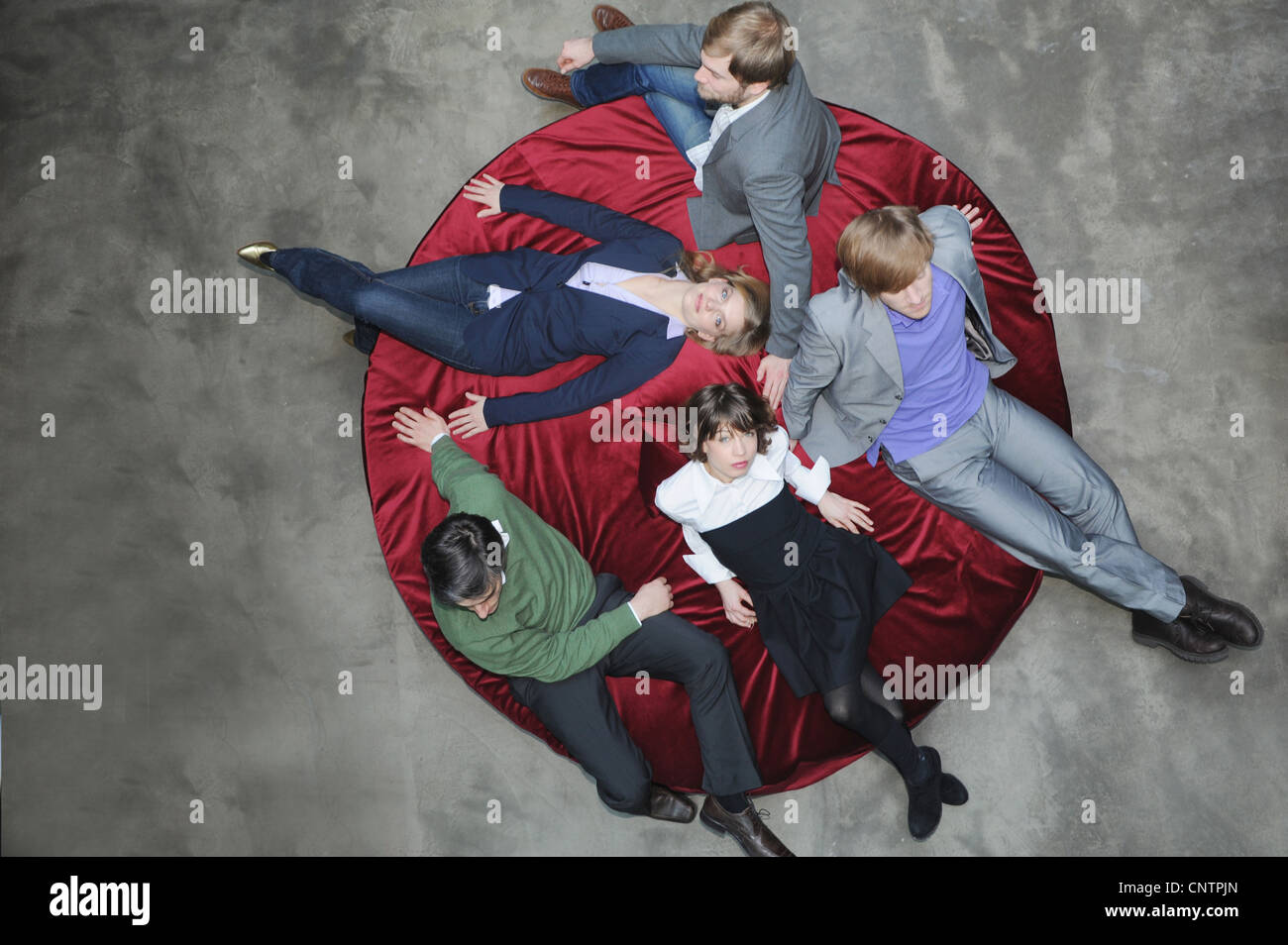 Overhead business contemporary people hi-res stock photography and ...