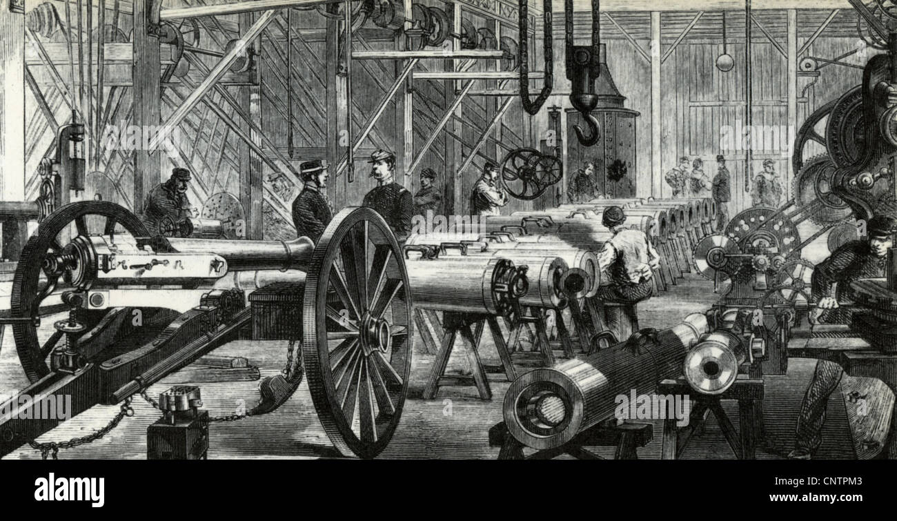 FRENCH ARMAMENTS FACTORY about 1865 Stock Photo - Alamy